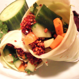 Wraps de chou et quinoa rouge | Recettes Lifefood